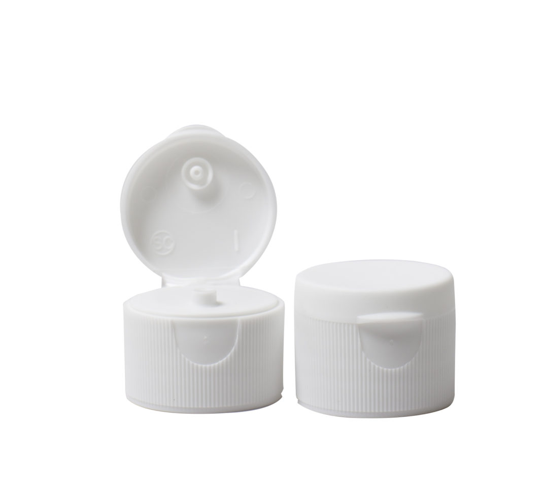 CAP28MMFLIP – 28mm Flip Top Cap White | People in Plastic