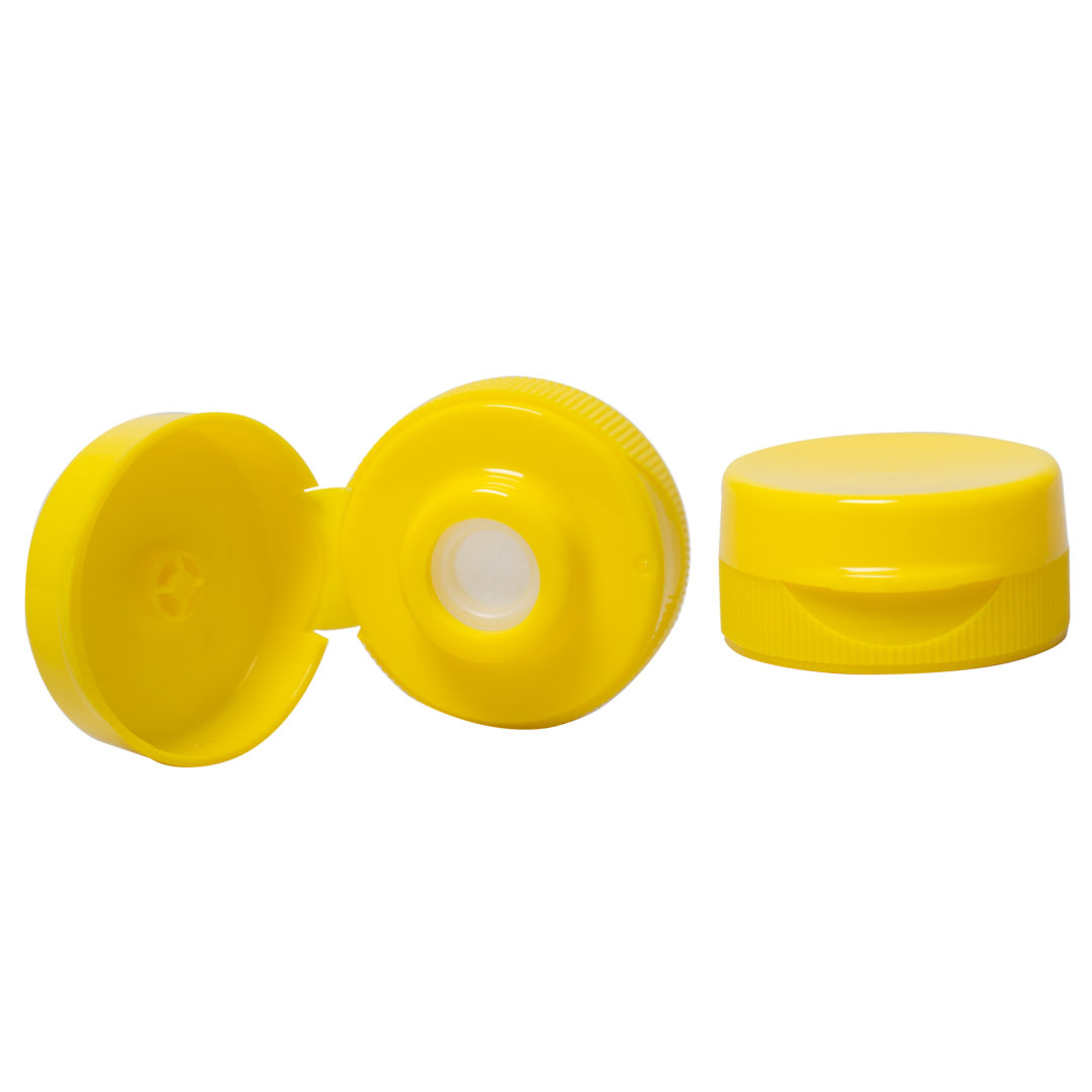 CAP38MMHNY – 38mm Squeeze Cap Yellow | People in Plastic