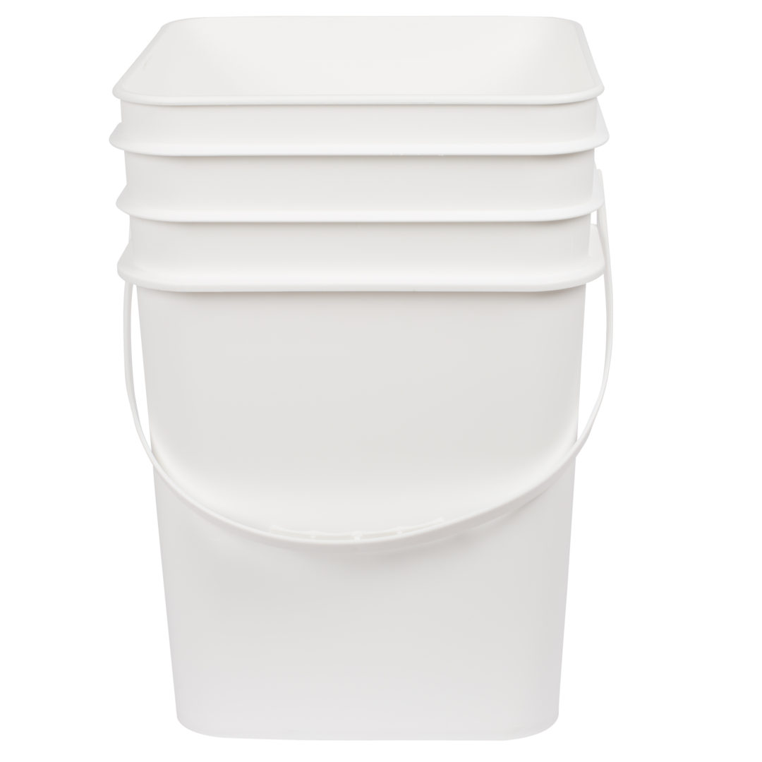 VP20LSQWH – 20L Square Pail White | People in Plastic